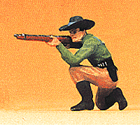 Preiser - Wild West Figures - Cowboys & Trappers 1/25 Scale - Kneeling ...